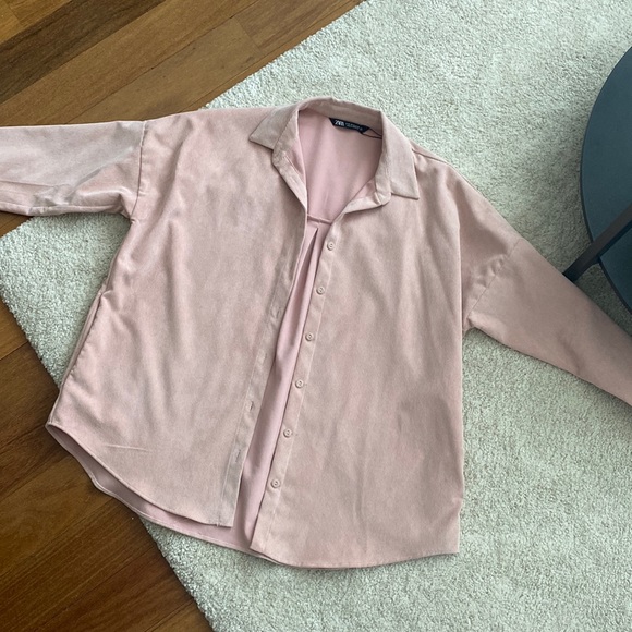 Zara | Other | Zara Blush Pink Shacket | Poshmark
